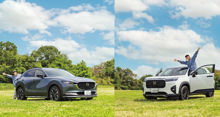 コスパ抜群SUVをキャンプ場でレビュー！荷室の容量や走破性、経済性もチェック「WR-V」「CX-30」 | 試乗記 【BE-PAL】キャンプ、アウトドア、自然派生活の情報源ビーパル